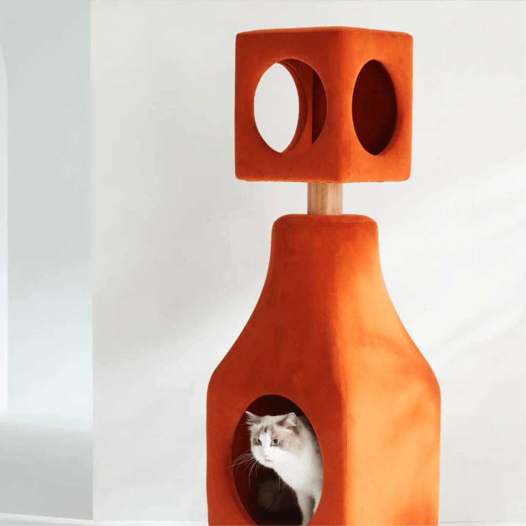 Nordic - Inspired Water Bottle Cat Tree| A Blend of Texture and Style ...